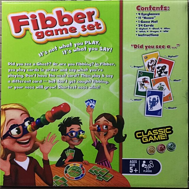 Fibber Game Set, Hobbies & Toys, Toys & Games on Carousell