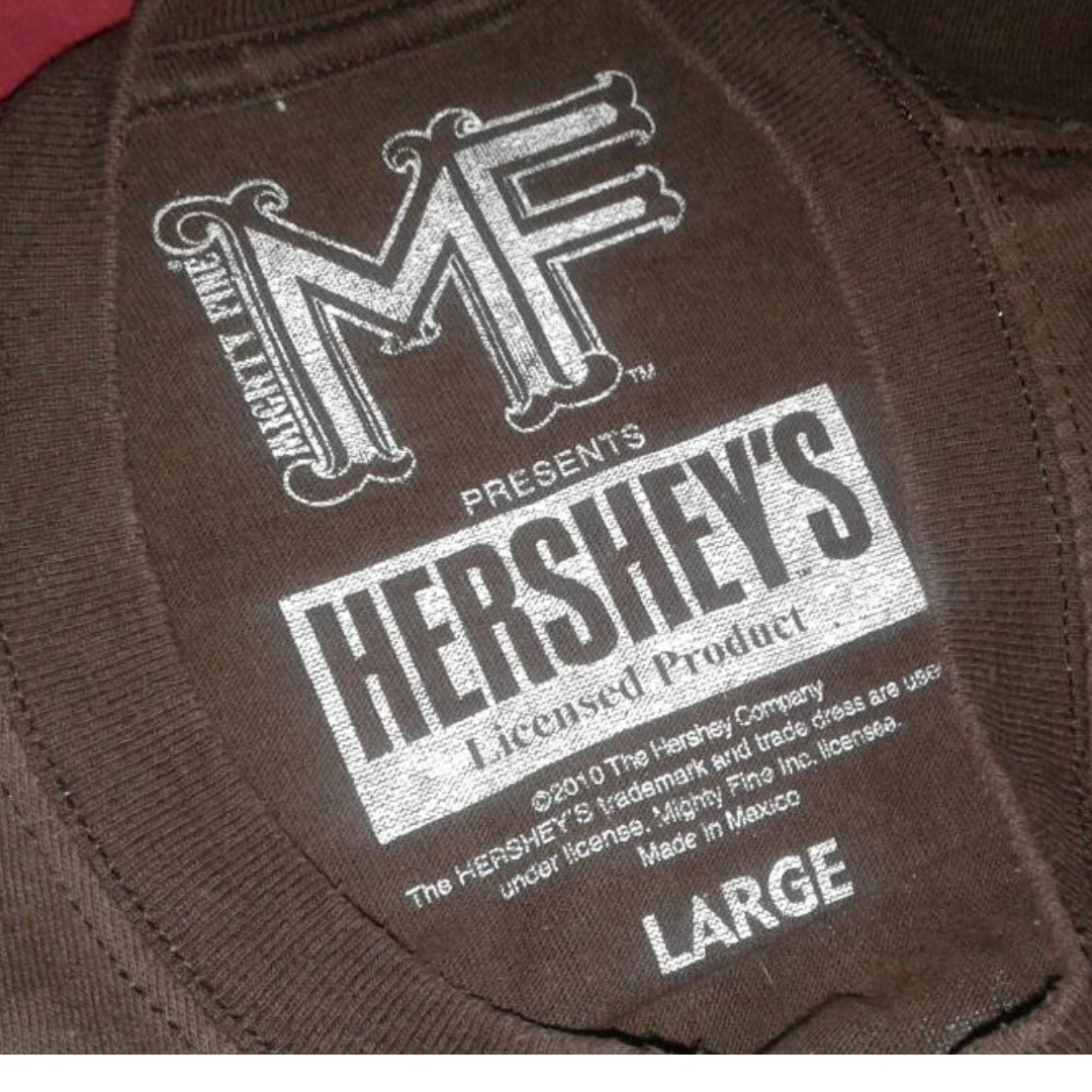 Hershey's Chocolate shirt, Men's Fashion, Tops & Sets, Tshirts & Polo Shirts on Carousell