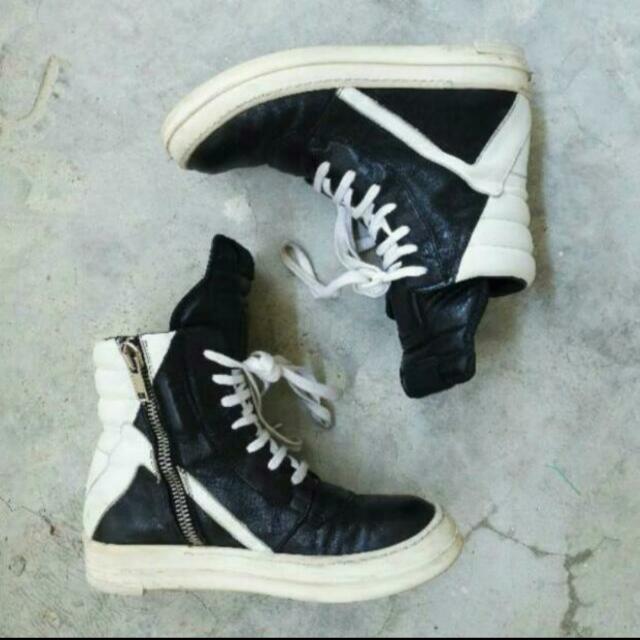 Rick Owens Geobaskets, Men's Fashion, Footwear, Sneakers on Carousell