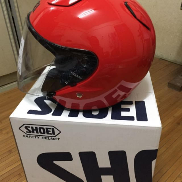 Shoei Jstream shine red, Motorbikes on Carousell