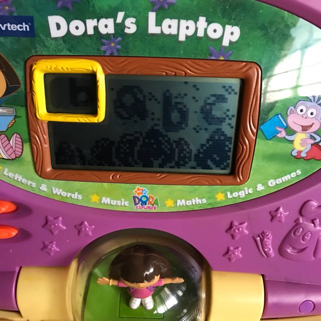 Vtech Dora's Laptop, Hobbies & Toys, Toys & Games on Carousell