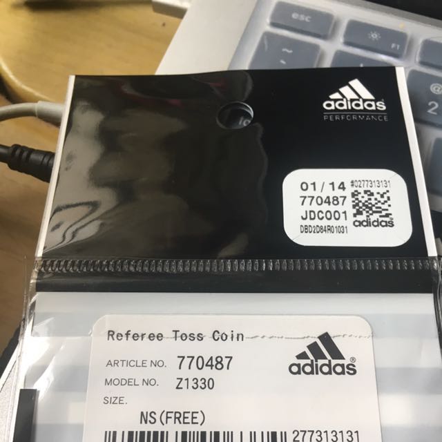 ADIDAS Referee toss coin, Sports Equipment, Sports & Games, Racket ...