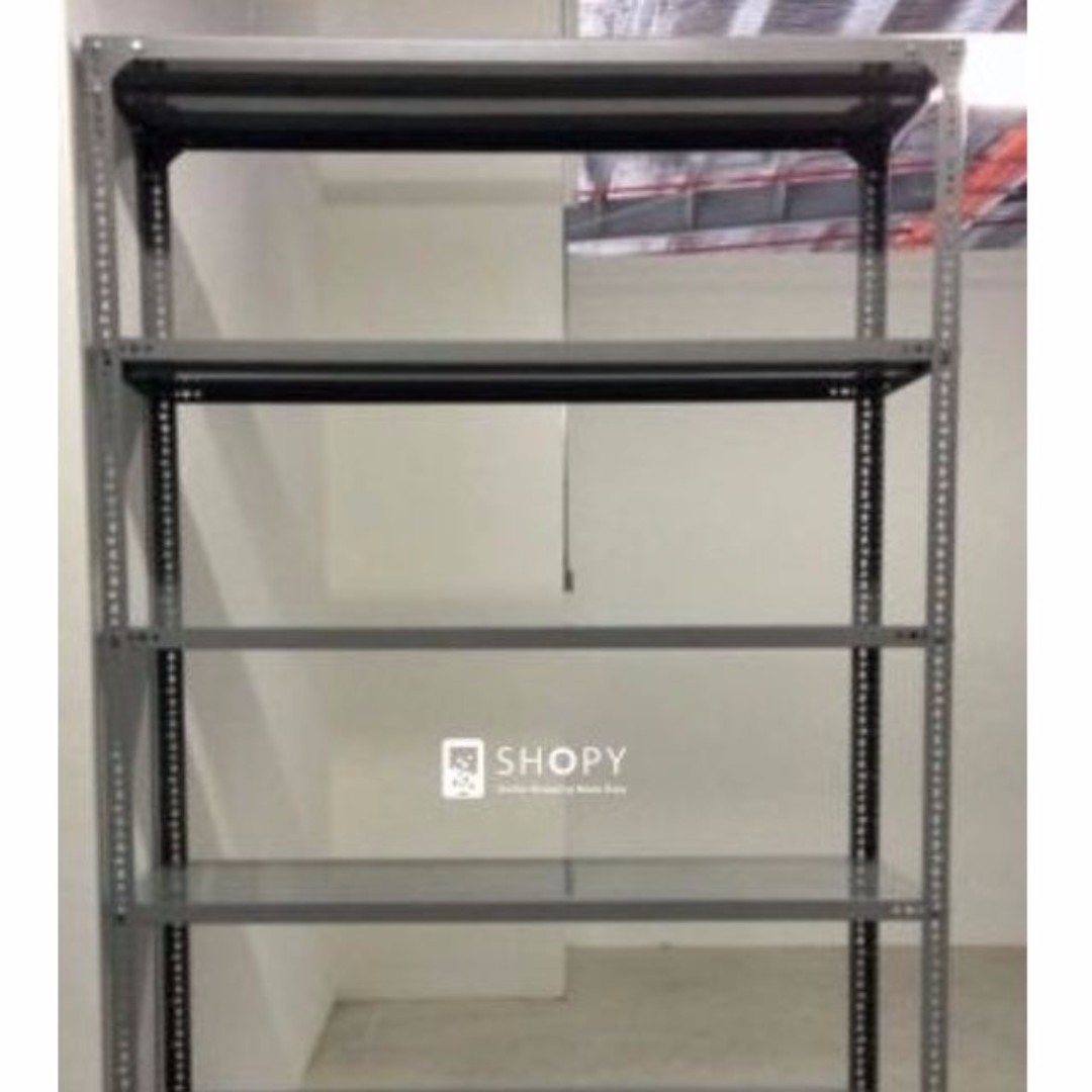 Iron Angle Rack Shelving , assembled 183x92x46cm, Furniture & Home ...