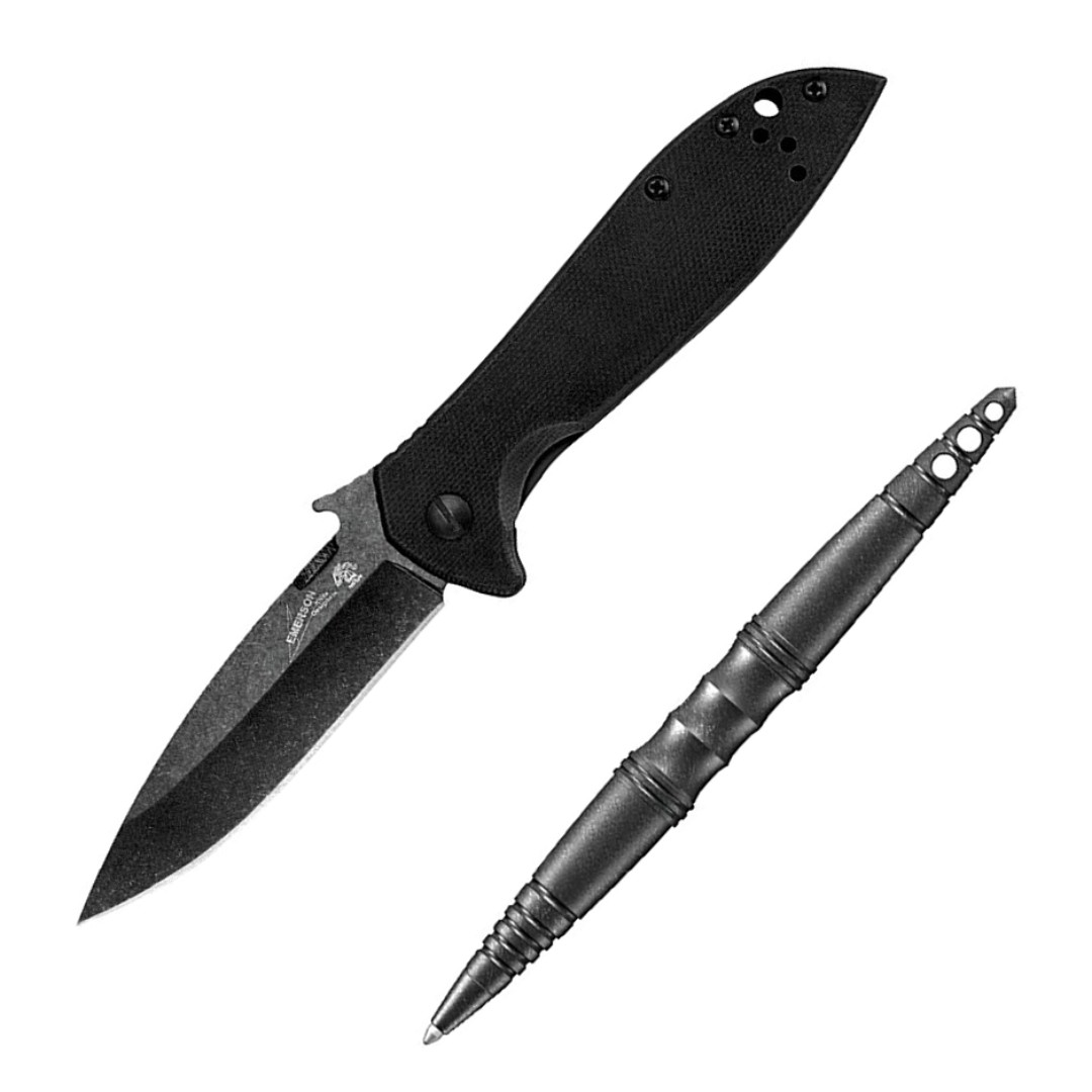 Kershaw 6054 CQC-4K BW Emerson Folding Knife Tactical Defence Kit ...