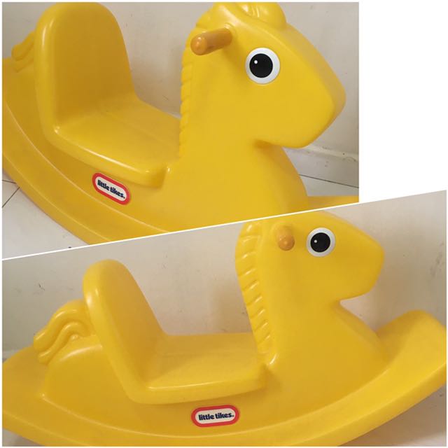 Little Tikes Rocking Horse & Wooden Activity Cube, Hobbies & Toys, Toys ...