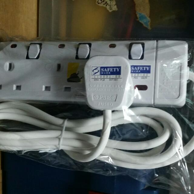 3-way Extension Cord, TV & Home Appliances, Electrical, Adaptors ...