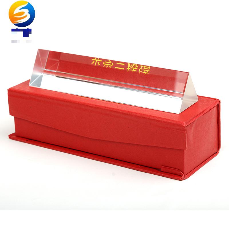 Brand New Optical Glass Triangular Prism Refractor School Science ...