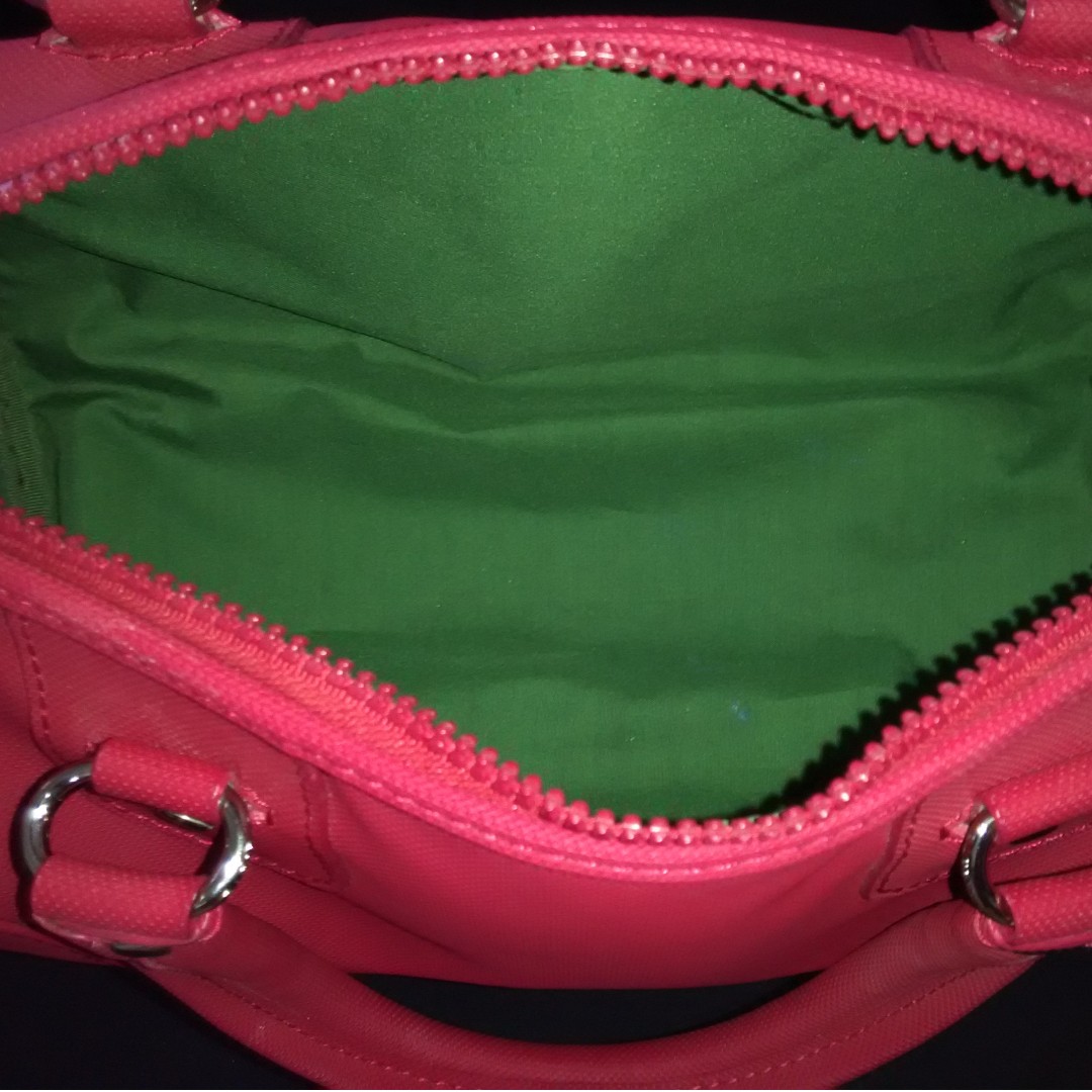 Lacoste Red Bolster Bag, Women's Fashion, Bags & Wallets, Cross-body ...