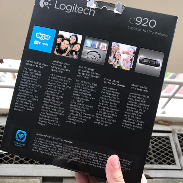 Logitech C920 HD Pro Webcam w Carl Zeiss Lens, Computers & Tech, Parts ...