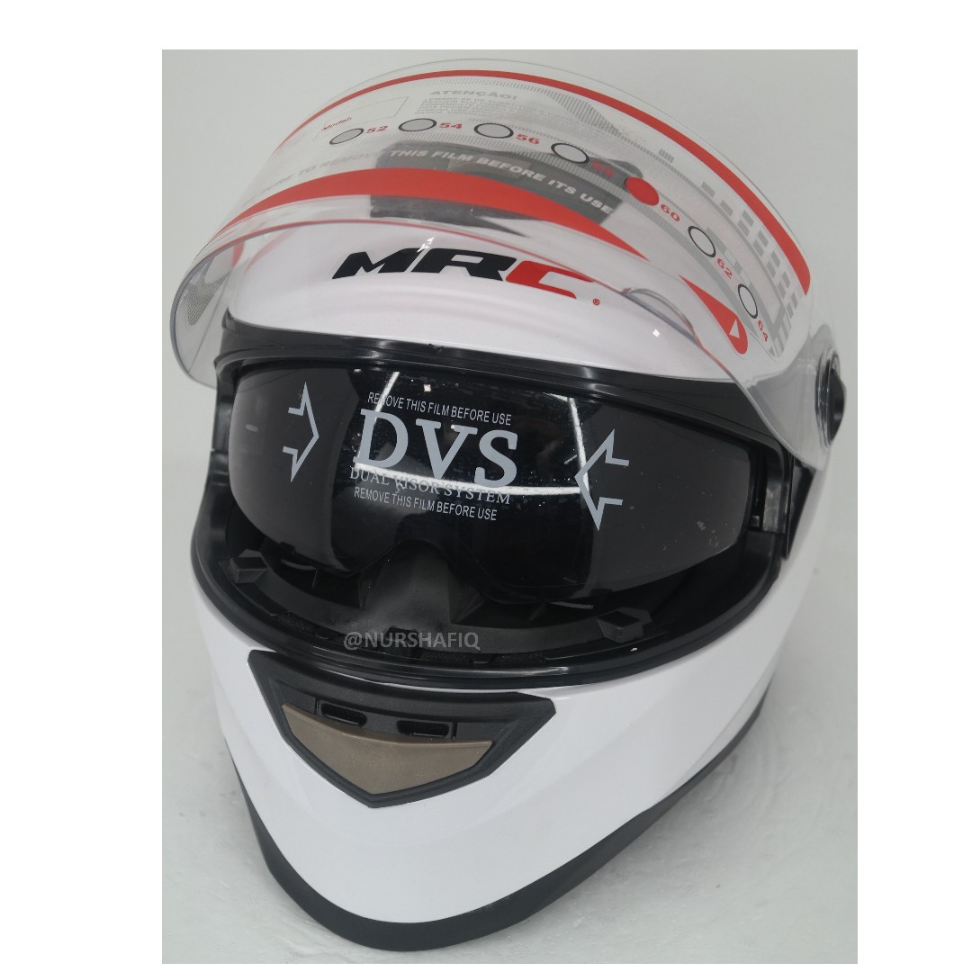 MRC FULL FACE HELMET WITH DOUBLE VISOR, Motorbikes on Carousell