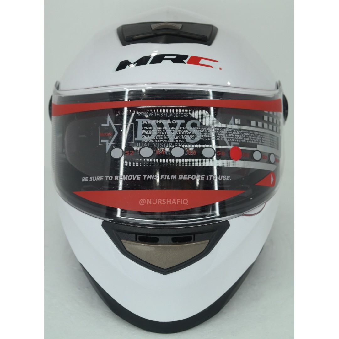 MRC FULL FACE HELMET WITH DOUBLE VISOR, Motorbikes on Carousell