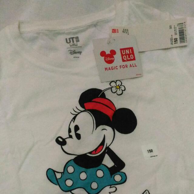 ORIGINAL Uniqlo Girl's Minnie Mouse Shirt, Babies & Kids, Babies & Kids ...