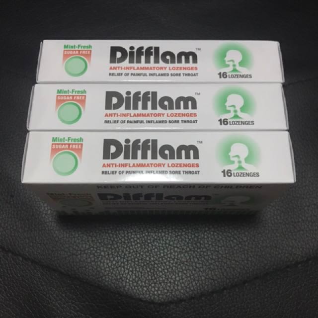 Difflam Lozenges (Mint-Fresh), Health & Nutrition, Health Supplements ...