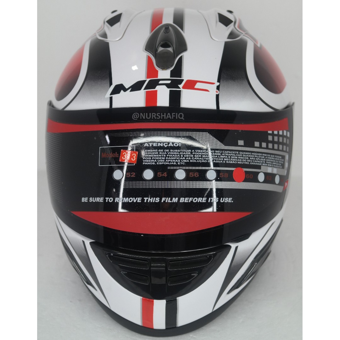MRC FULL FACE HELMET (DESIGN AS ATTACHED), Motorbikes on Carousell