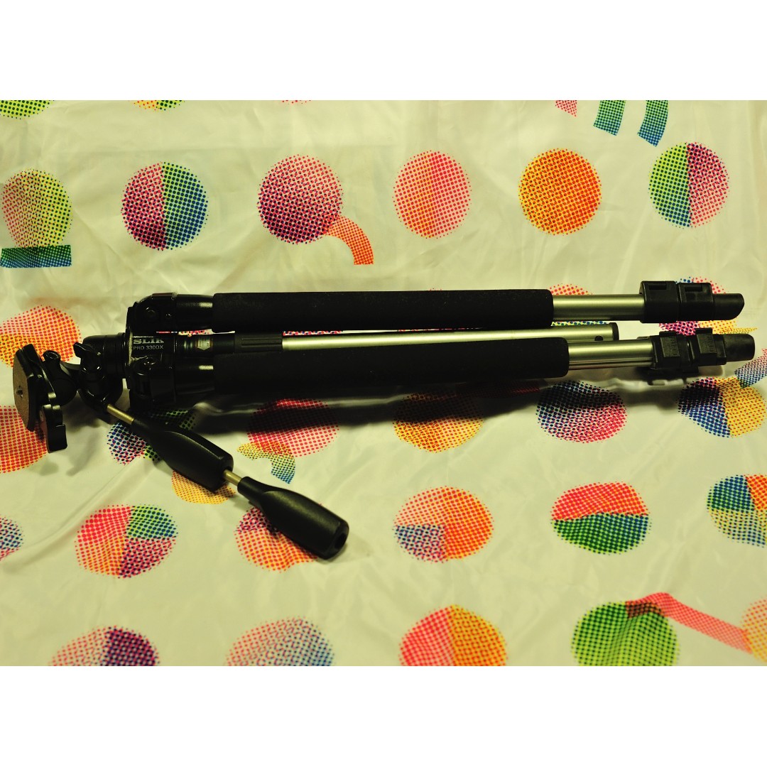 SLIK Pro 330 DX Aluminium/Magnesium/Titanium alloy tripod, Photography ...