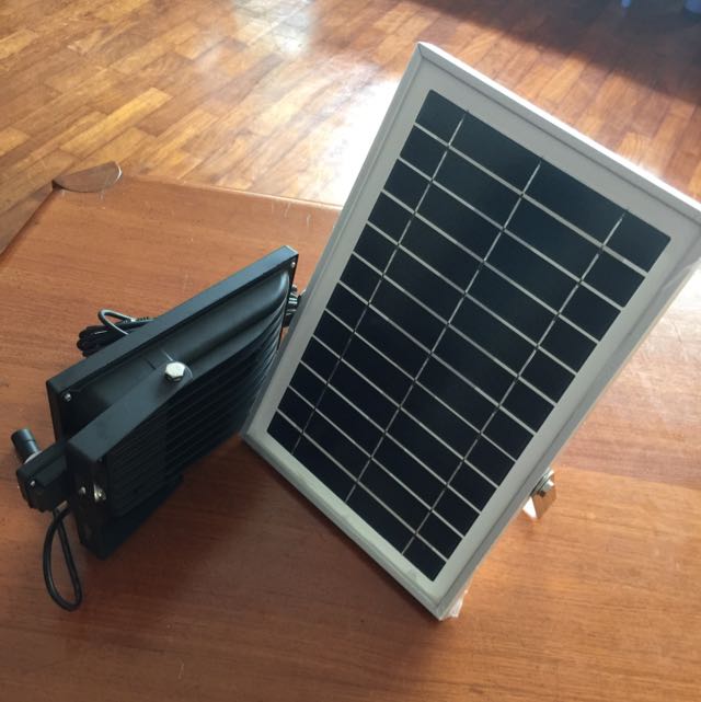 Solar Panel Lamp, Furniture & Home Living, Lighting & Fans, Lighting on ...