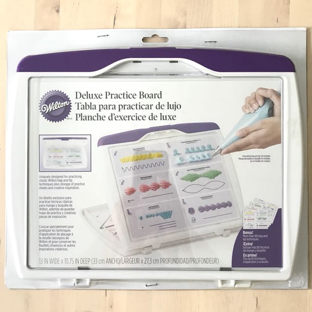 Wilton DELUXE PIPING PRACTICE BOARD, TV & Home Appliances, Kitchen ...