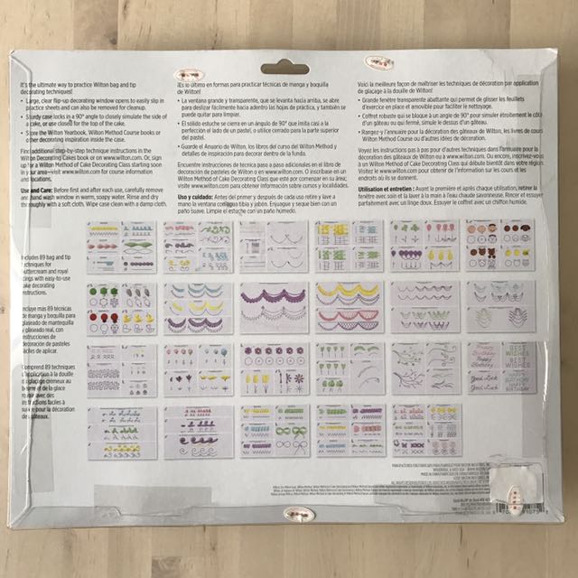 Wilton DELUXE PIPING PRACTICE BOARD, TV & Home Appliances, Kitchen ...