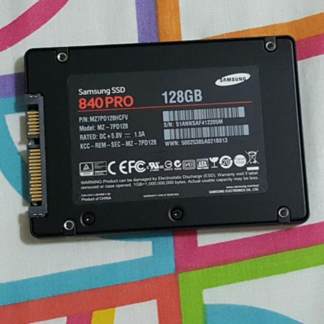 Samsung 840 Pro 128gb SSD, Computers & Tech, Parts & Accessories ...