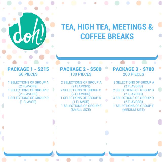 Doh Party & Events Packages (Catering/Sweet Tables), Food & Drinks ...