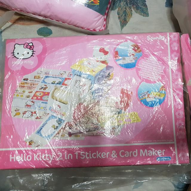 Hello Kitty 2 In 1 Sticker & Card Maker, Hobbies & Toys, Stationery ...