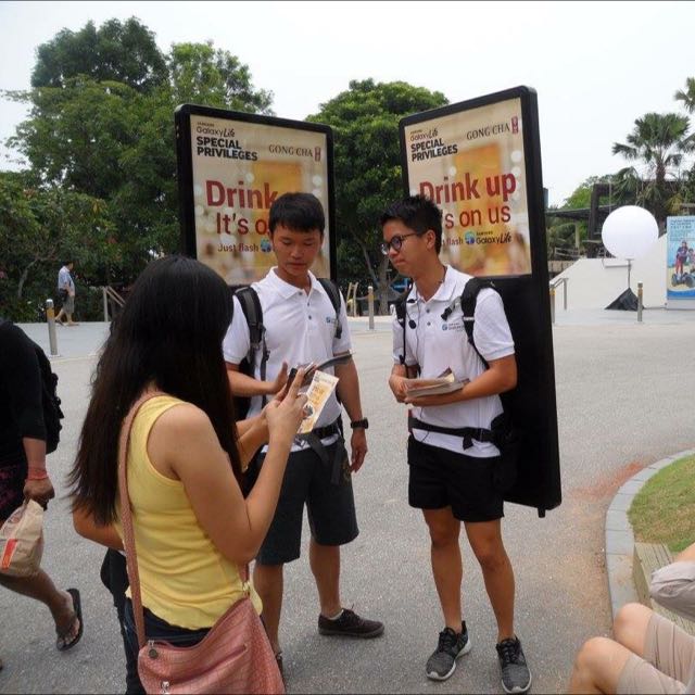 Human billboard advertising | Singapore, Bulletin Board on Carousell