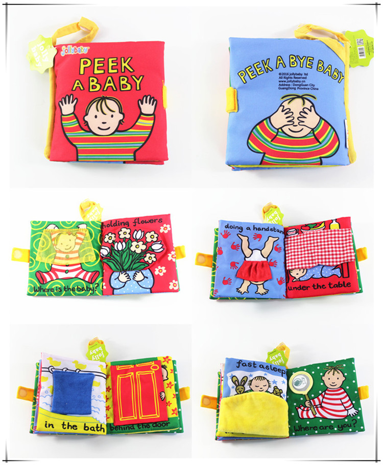 Jollybaby Baby Educational Softbook Clothbook (Soft book Cloth book ...