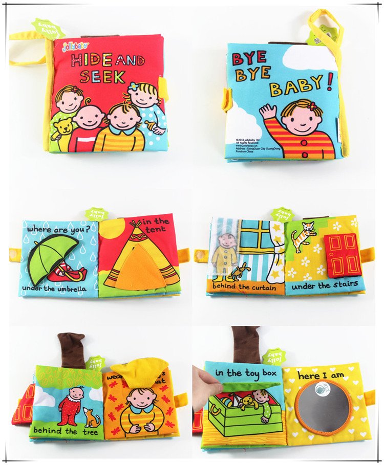 Jollybaby Baby Educational Softbook Clothbook (Soft book Cloth book ...