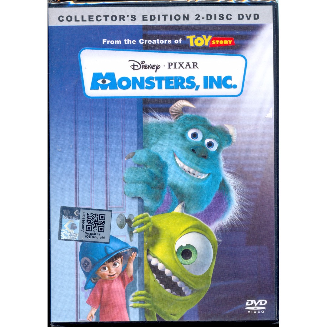 Monsters, Inc. - New DVD, Hobbies & Toys, Music & Media, CDs & DVDs on ...