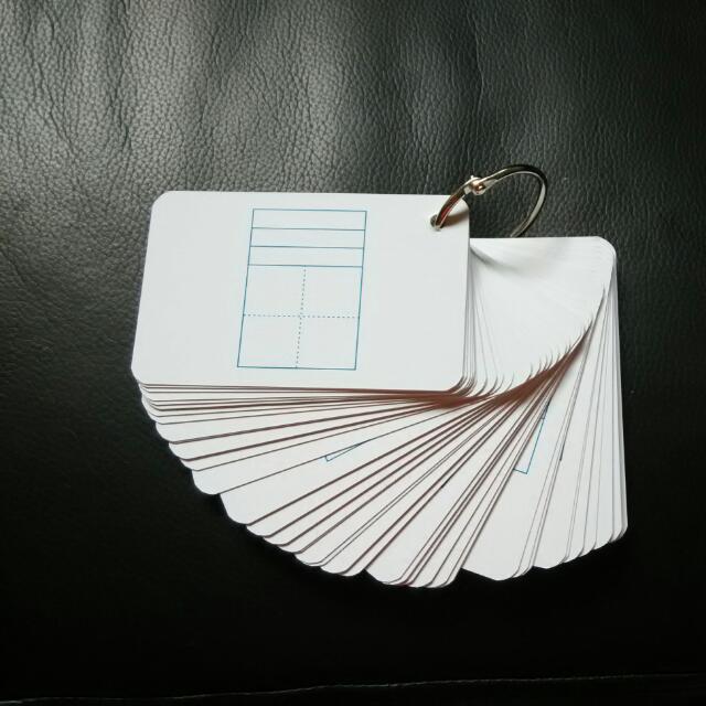 Chinese Character One Word Card 单子卡片, Hobbies & Toys, Stationery ...