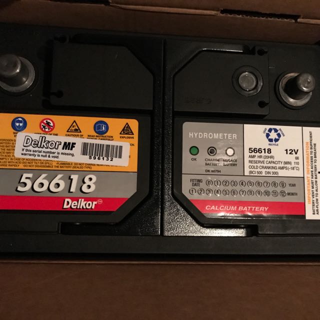 Calcium Car Battery-Delkor, Auto Accessories on Carousell