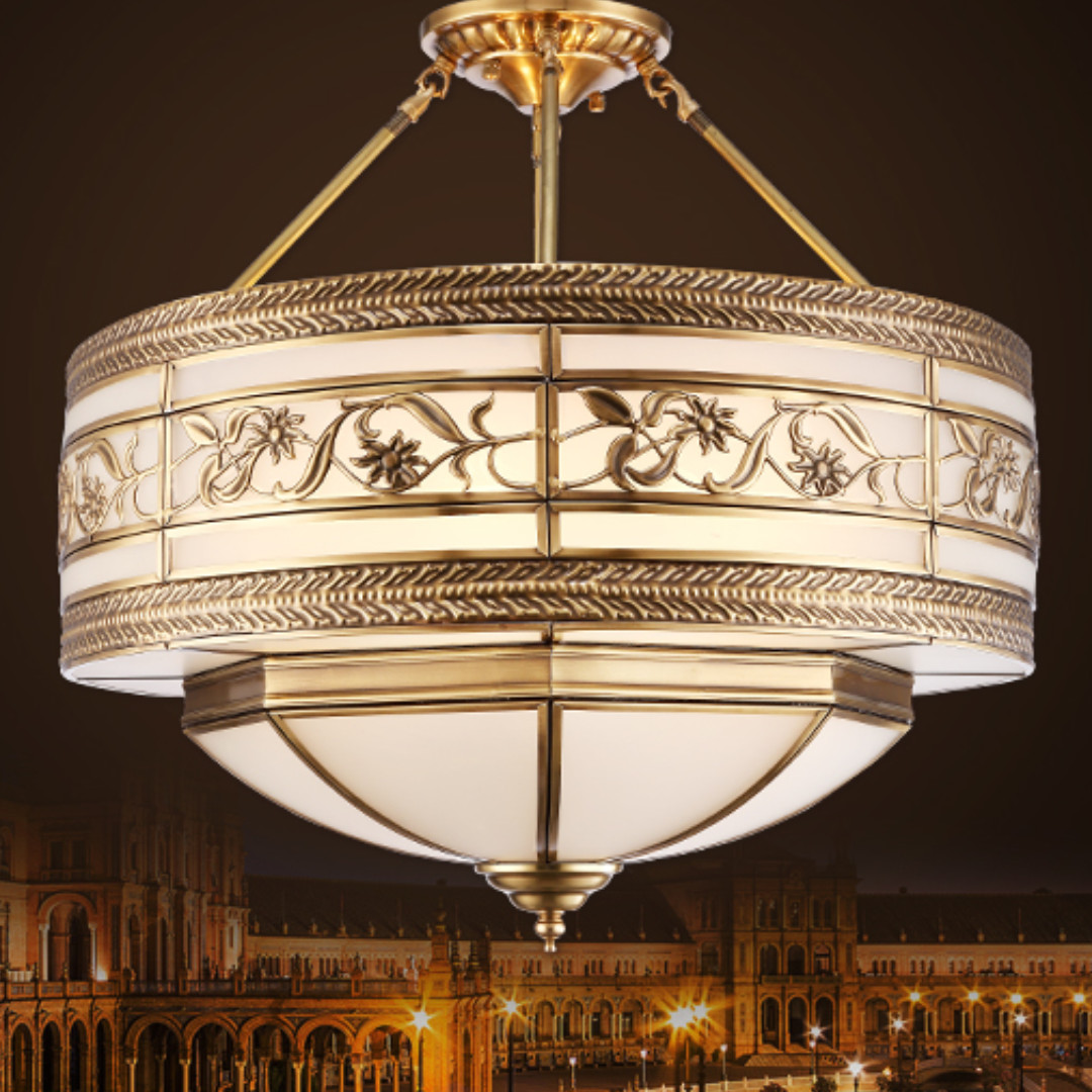 French Style Copper Ceiling Light, Furniture, Home Decor, Lighting ...