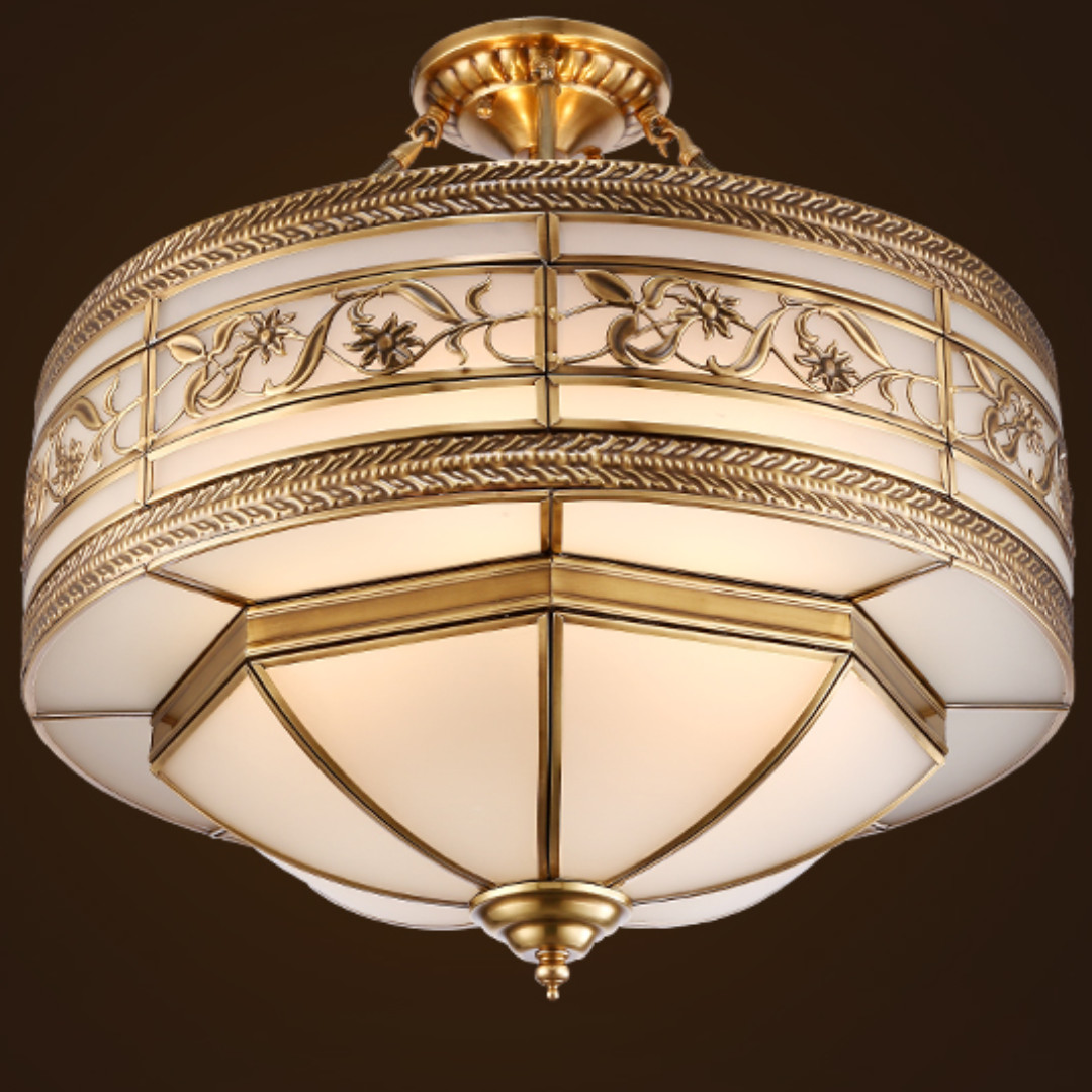 French Style Copper Ceiling Light, Furniture, Home Decor, Lighting ...