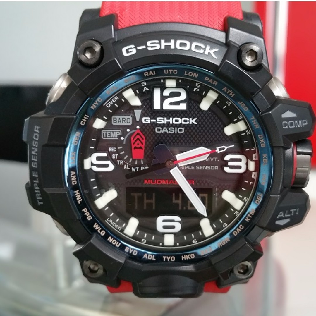 G-Shock Master of G Rescue Red Series: GWG-1000RD-4A Mudmaster, Mobile ...