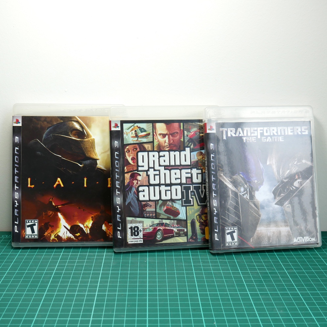 PS3 original 3 games pack ( Lair , GTA4 and Transformer), Video Gaming ...