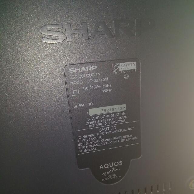 Sharp Aquos 32 Lcd Tv, TV & Home Appliances, TV & Entertainment, TV on Carousell