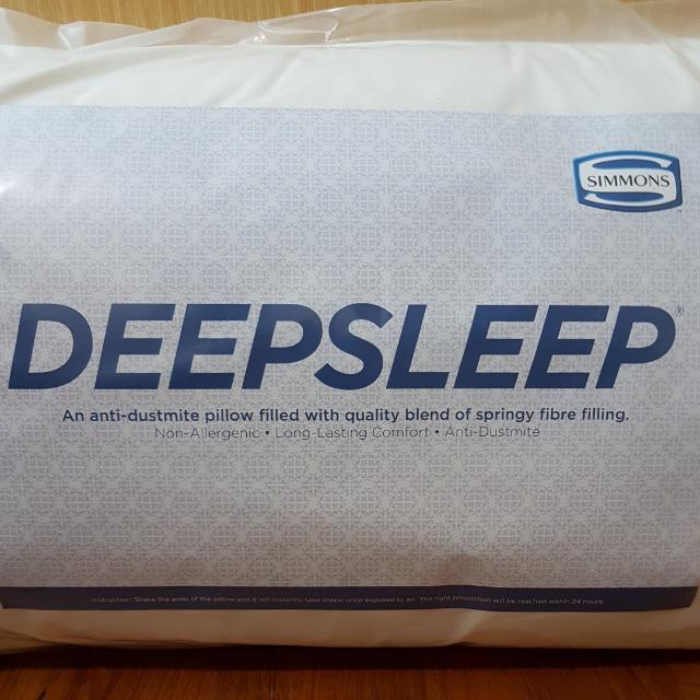 SIMMONS Luxury Deep Sleep™ Pillow *BRAND NEW*, Furniture & Home Living ...