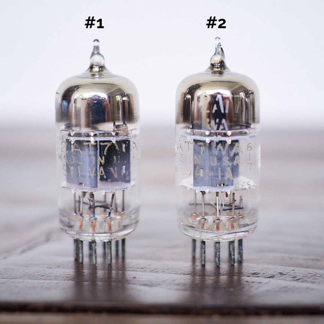 Sylvania 12AT7WA Military Gold Label Preamp Vacuum Tubes in Pairs ...