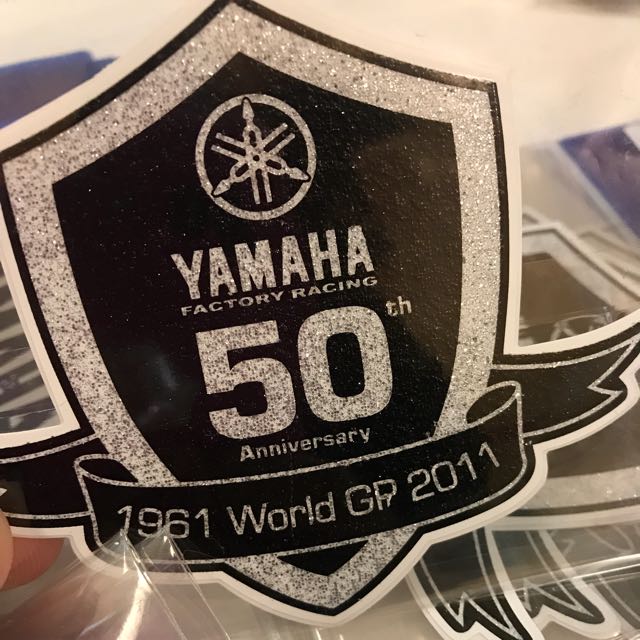 Yamaha 50th Anniversary Sticker, Car Accessories on Carousell