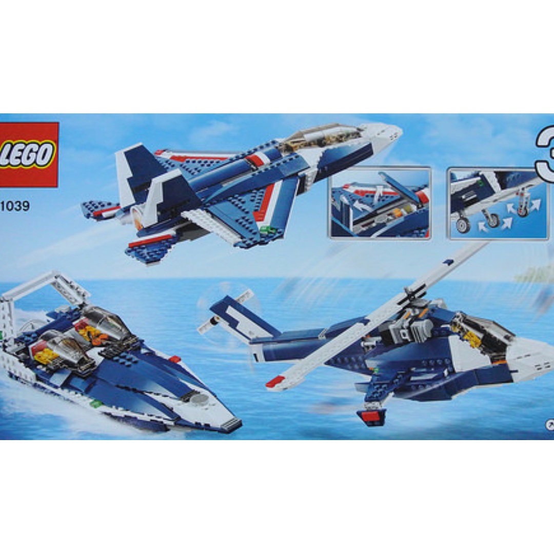 Lego blue power fighter jet, Hobbies & Toys, Toys & Games on Carousell