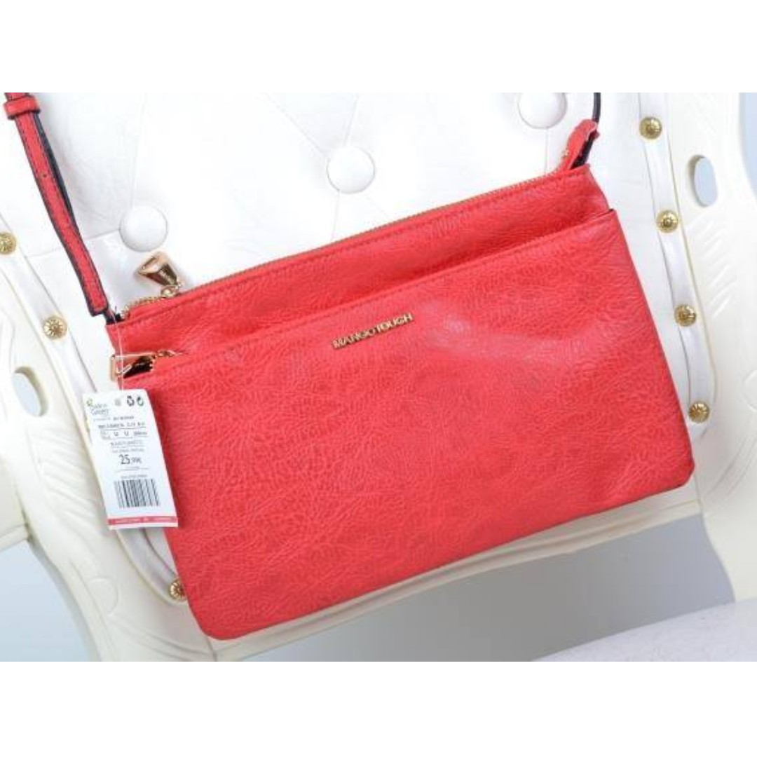 Mango Touch Double Compartment Sling Bag -RED, Women's Fashion, Bags ...