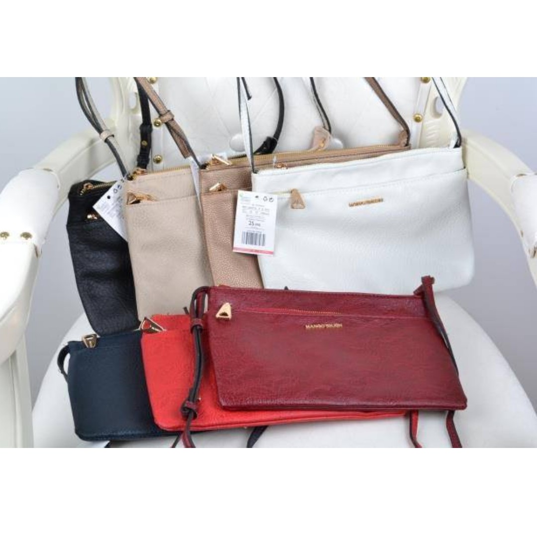 Mango Touch Double Compartment Sling Bag -RED, Women's Fashion, Bags ...