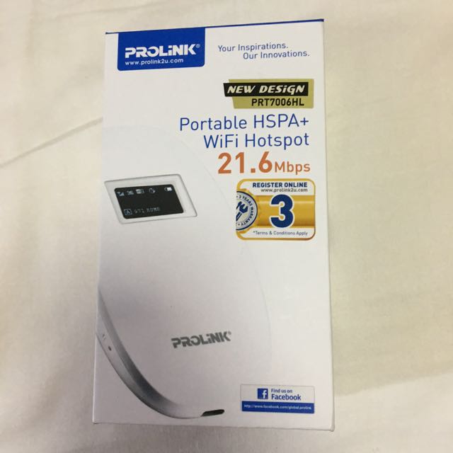 Prolink Portable Wifi (White), Mobile Phones & Gadgets, Wearables ...