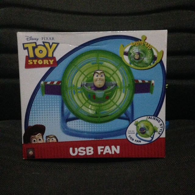 Usb Fan Little Green Man Alien Toy Story Kipas Mini Portable Usb ...