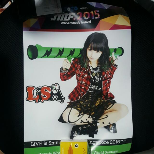 LiSa Autographed Poster, Hobbies & Toys, Memorabilia & Collectibles ...