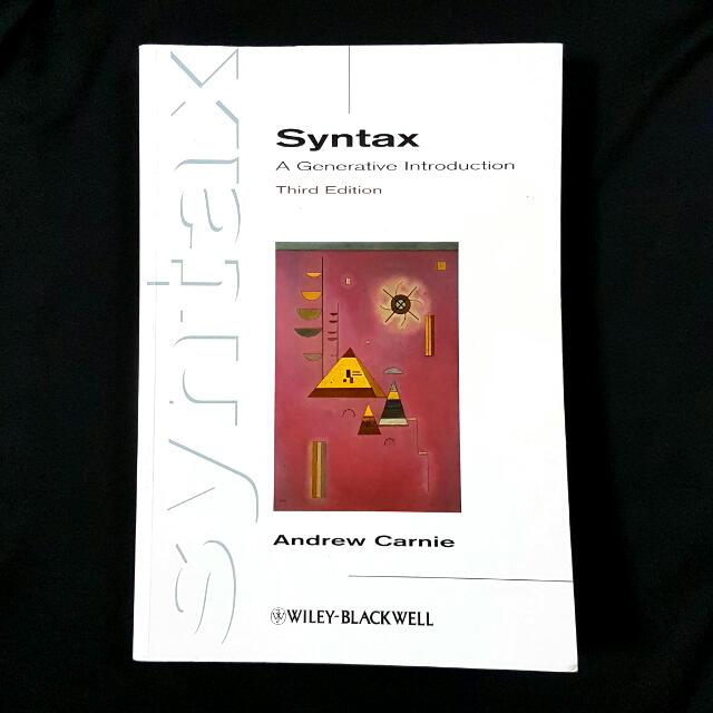 Syntax A Generative Introduction 3rd Edition Hobbies And Toys Books And Magazines Textbooks On