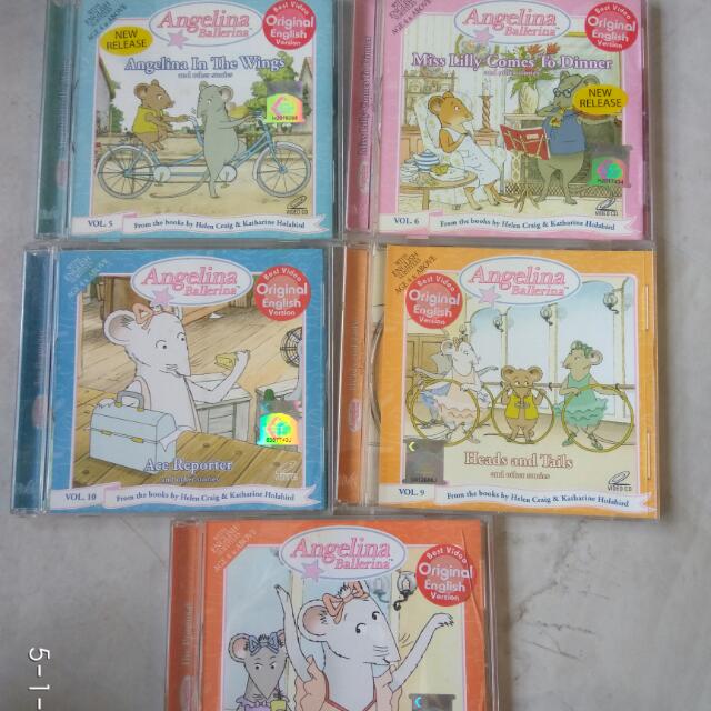 Angelina Ballerina Set of 8 VCD, Hobbies & Toys, Books & Magazines ...