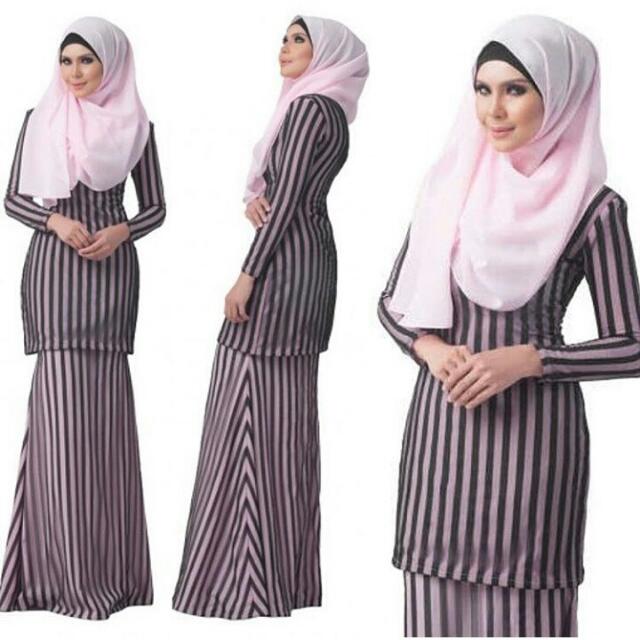 Raya Baju Kurung Cheta, Women's Fashion, Dresses & Sets, Traditional ...