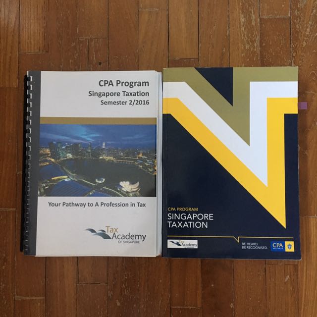 CPA Australia Singapore Taxation Book & Study Notes, Hobbies & Toys ...