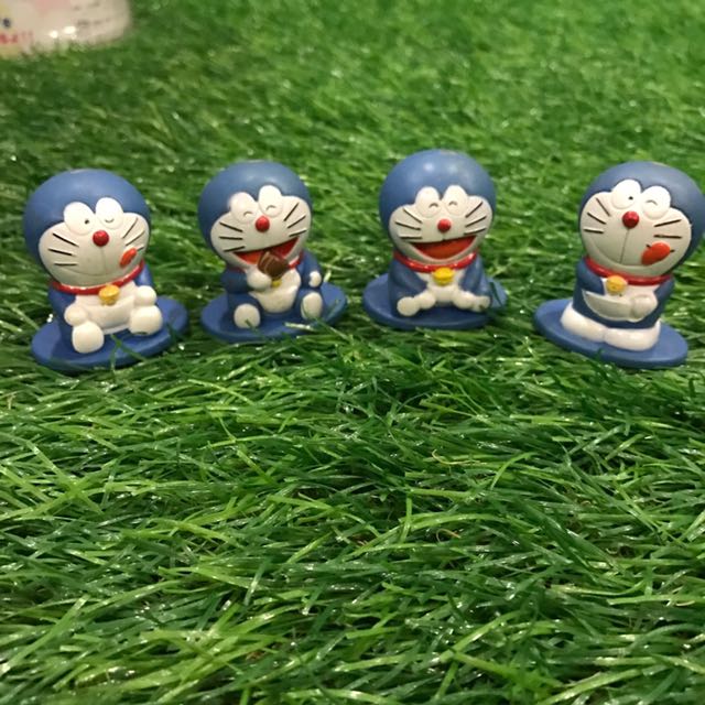 Doraemon Figurine. Set Of 4, Hobbies & Toys, Toys & Games on Carousell